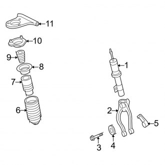 2008 Ford Fusion OEM Suspension Parts - Shocks, Struts | CARiD