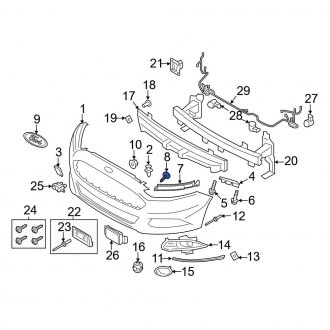 Ford Fusion OEM Bumpers | Genuine Front & Rear Bumpers — CARiD.com