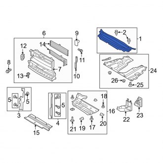 Ford Fusion Radiator Support Covers — CARiD.com