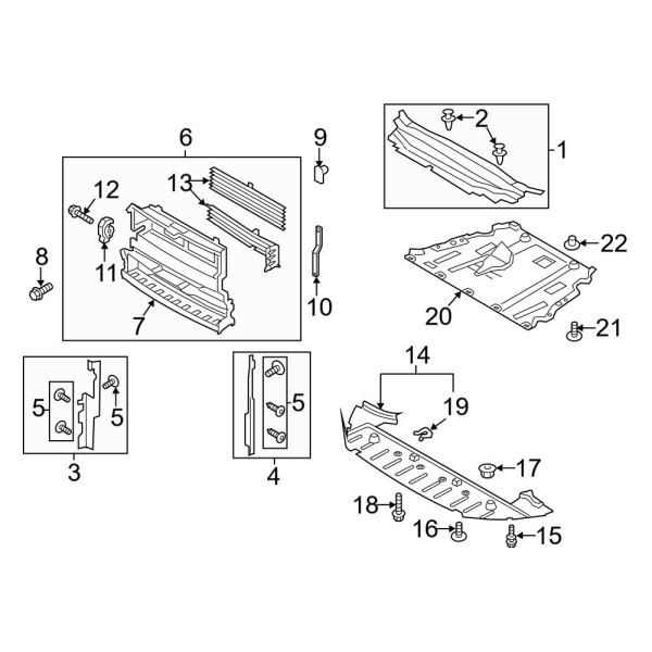 Ford OE DS7Z8475A - Front Radiator Shutter Assembly