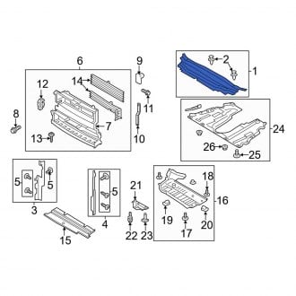 Ford Expedition Radiator Support Covers — CARiD.com