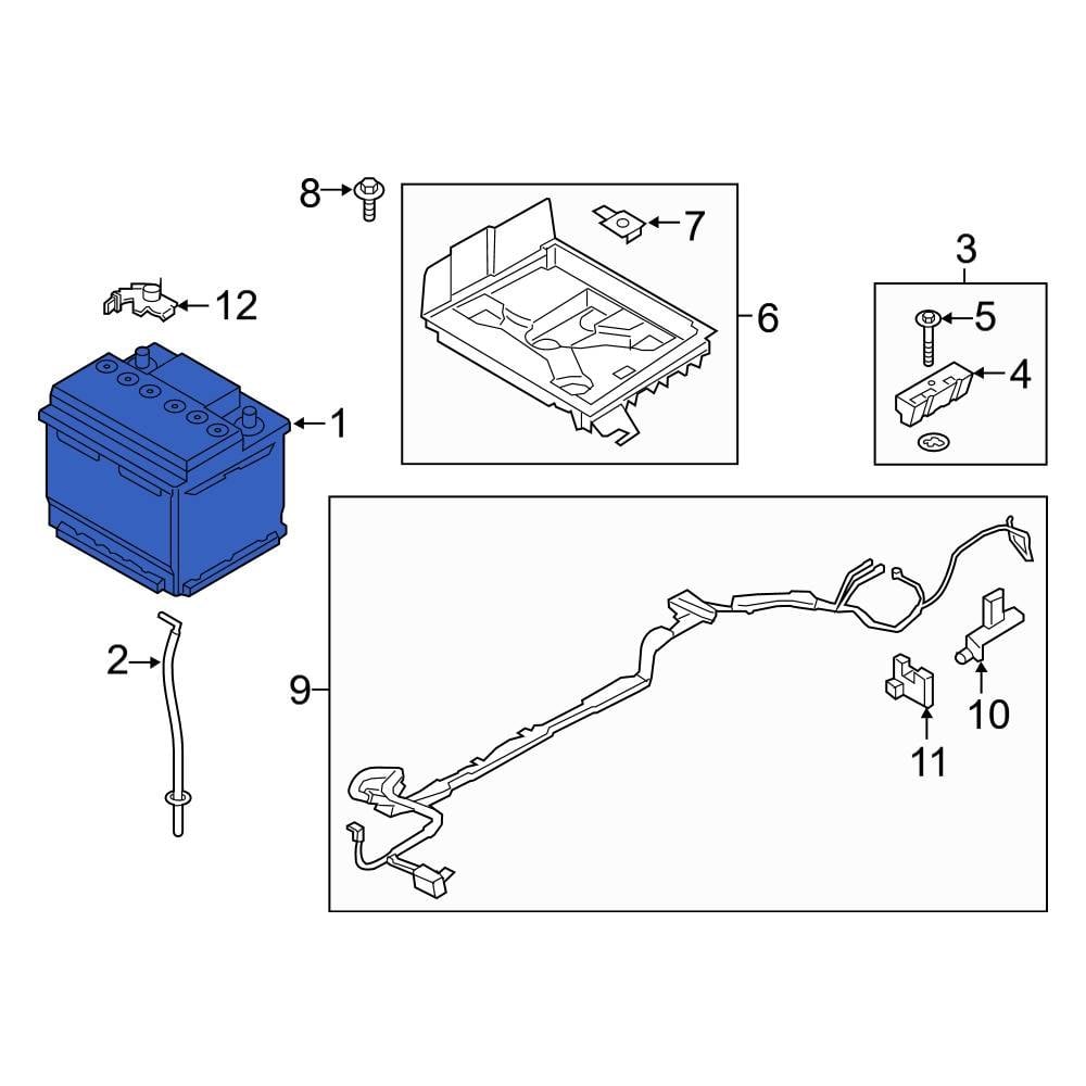 Ford OE BXT90T5590 - Vehicle Battery