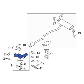 Ford Fusion OEM Exhaust Parts | Systems, Tips, Pipes — CARiD.com