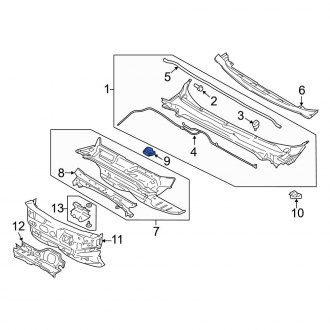 Ford Edge Cowl Panels & Parts | Vent Grills — CARiD.com