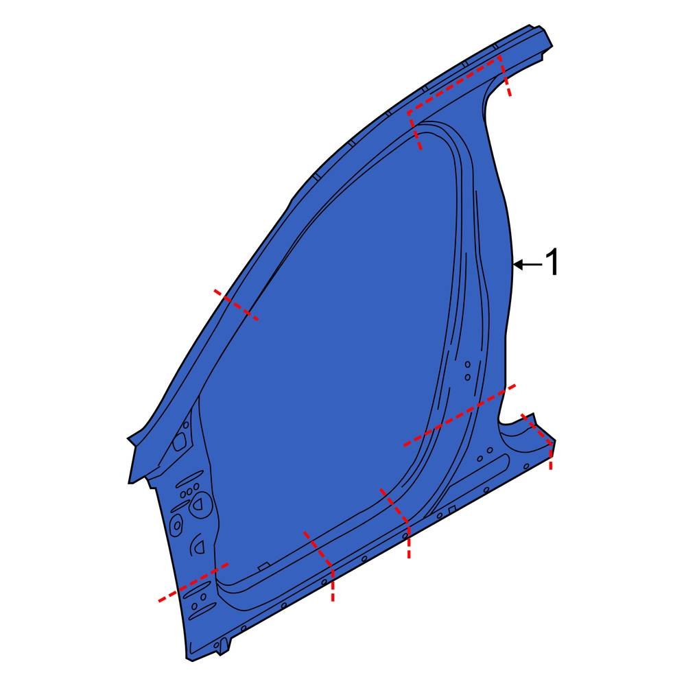 Ford OE HS7Z54211A10A - Right Outer Uniside