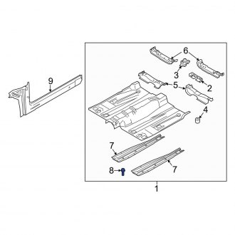 Ford Fusion Rocker Panel Hardware - Clips, Brackets | CARiD