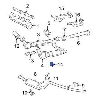 Ford Crown Victoria OEM Exhaust Parts - Systems, Tips, Pipes | CARiD