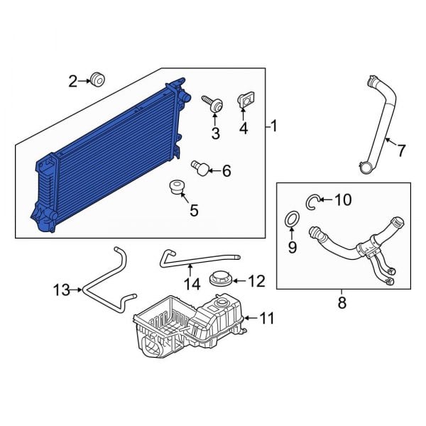 Ford OE CL3Z8005A - Radiator