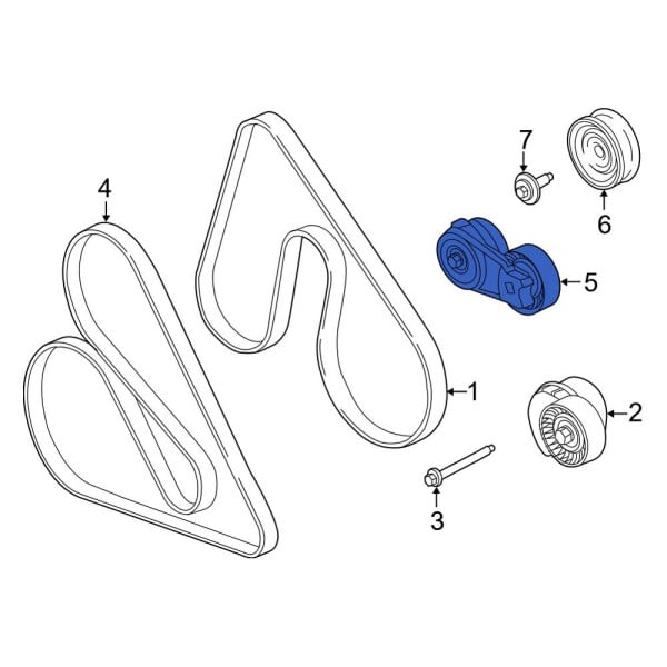 Ford OE BL3Z6A228A - Accessory Drive Belt Tensioner Assembly