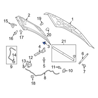 Ford Bronco Replacement Hood Hardware — CARiD.com