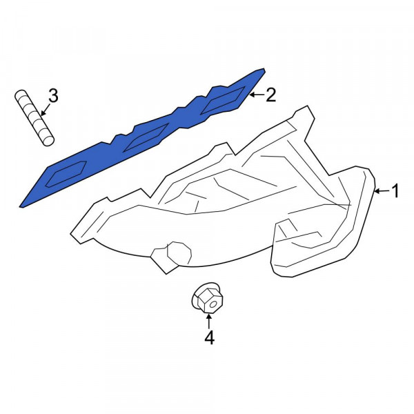 Ford OE DK4Z9448A - Left Exhaust Manifold Gasket