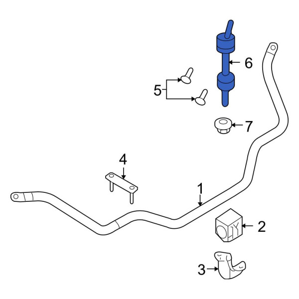 Ford OE 7L1Z5K483B - Front Suspension Stabilizer Bar Link