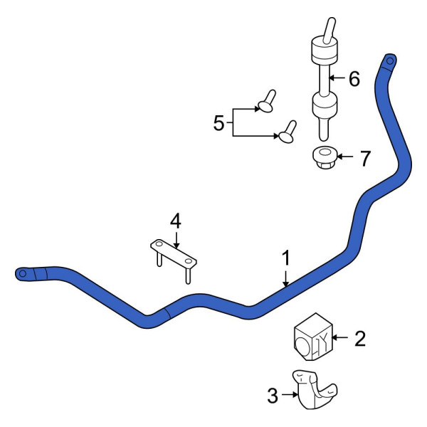 Ford OE 9L3Z5482C - Front Suspension Stabilizer Bar