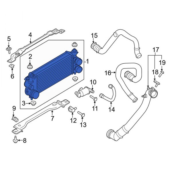 Ford OE ML3Z6K775A - Intercooler