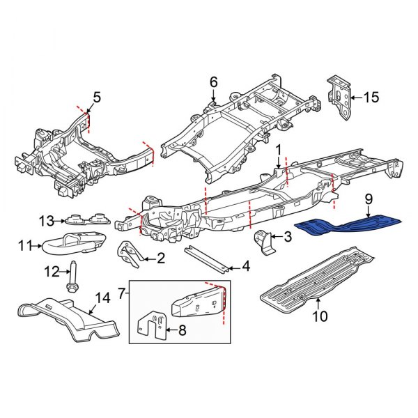 Ford OE FL3Z5D032E - Front Powertrain Skid Plate
