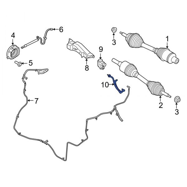 Ford OE FL3Z3A788B - Vacuum Hose