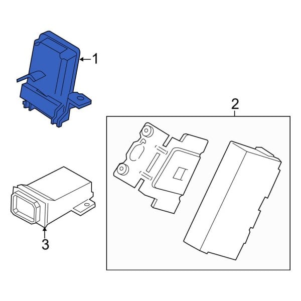 Ford OE GL3Z14F642A - GPS Navigation Control Module