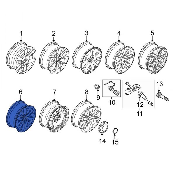 Ford OE KL3Z1007B - Wheel