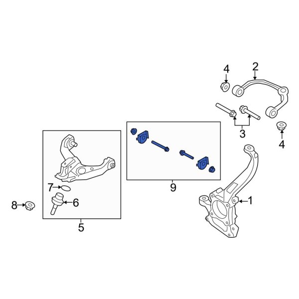 Ford OE FL3Z3B236A - Front Alignment Camber Adjusting Eccentric