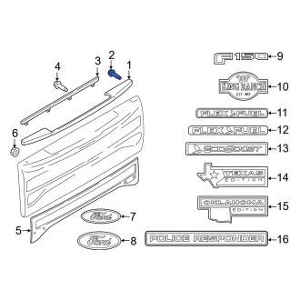 Ford Maverick Trunk & Tailgate Hardware — CARID.com