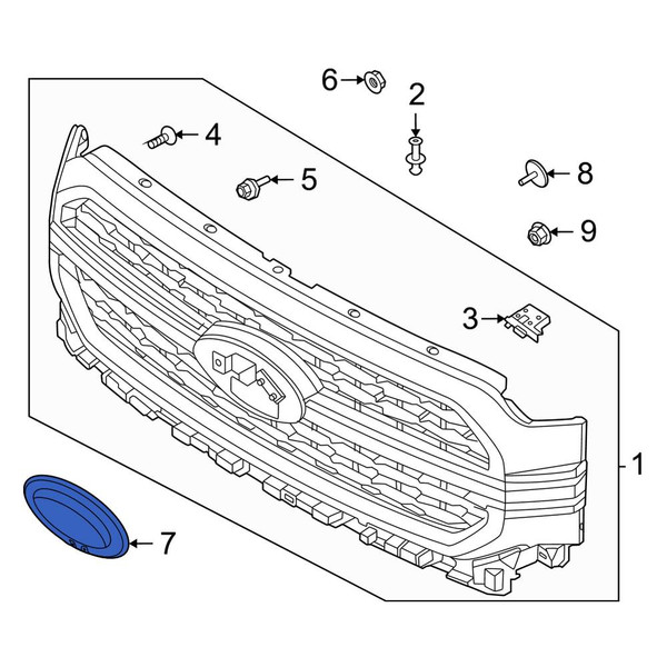 Ford OE ML3Z8213D - Front Grille Emblem