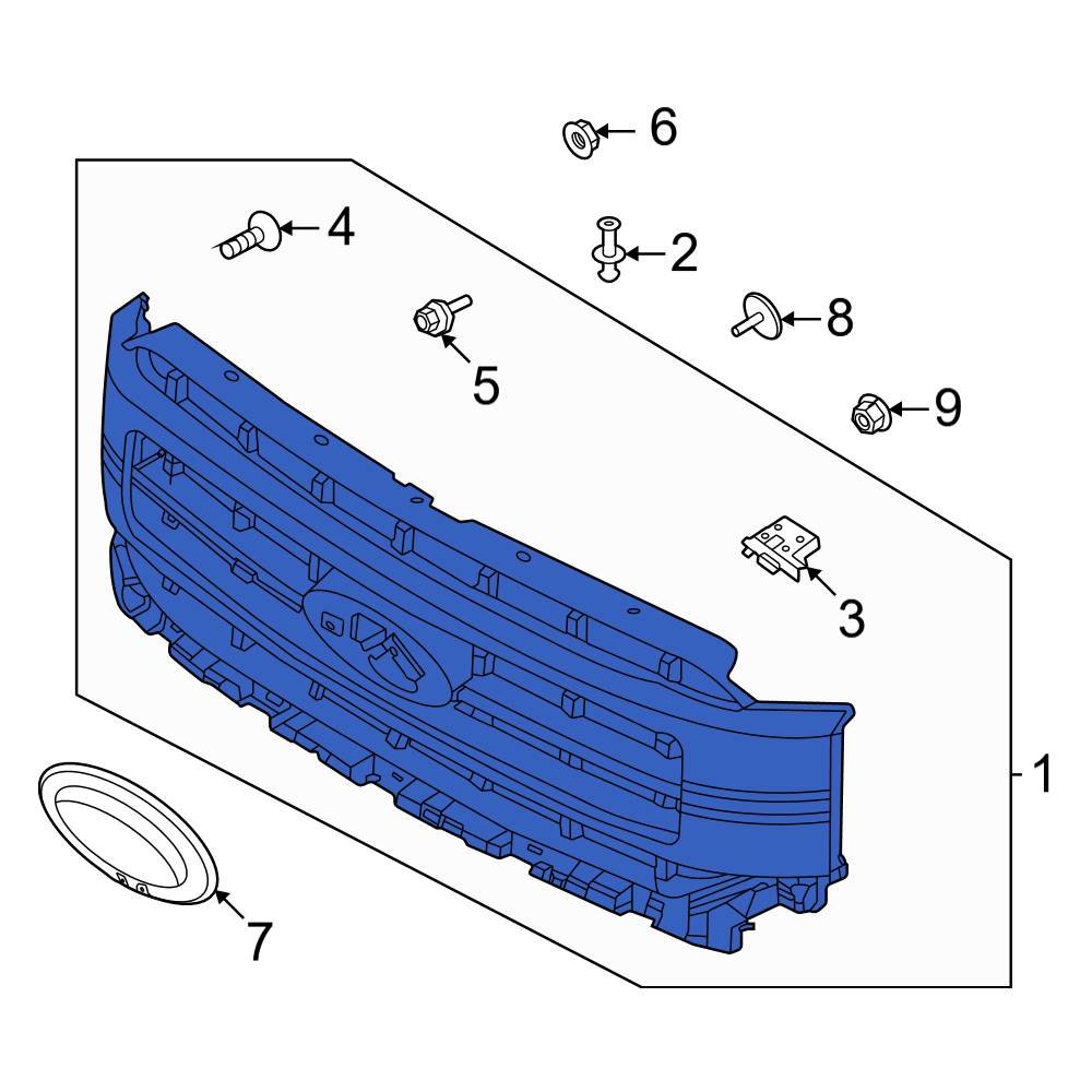 Ford OE ML3Z8200DB - Front Grille