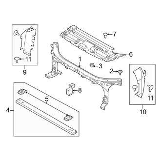 2021 Ford F-150 Radiator Support Covers | CARiD