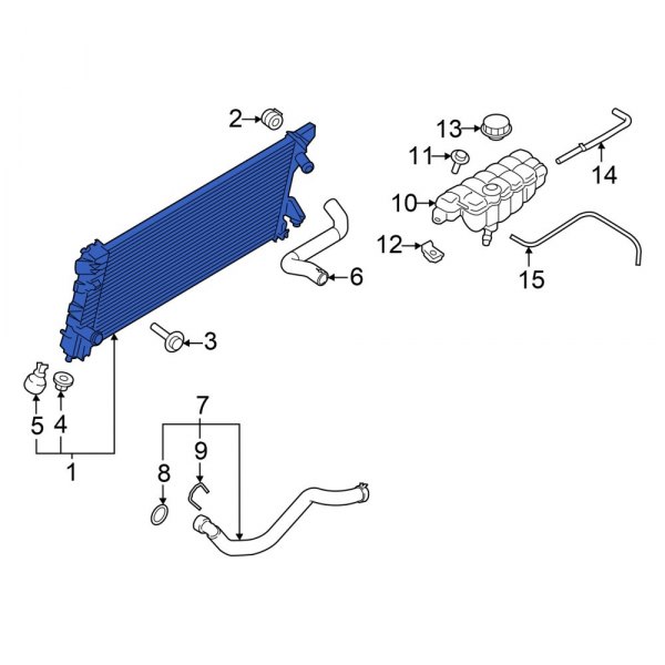 Ford OE HL3Z8005B - Radiator