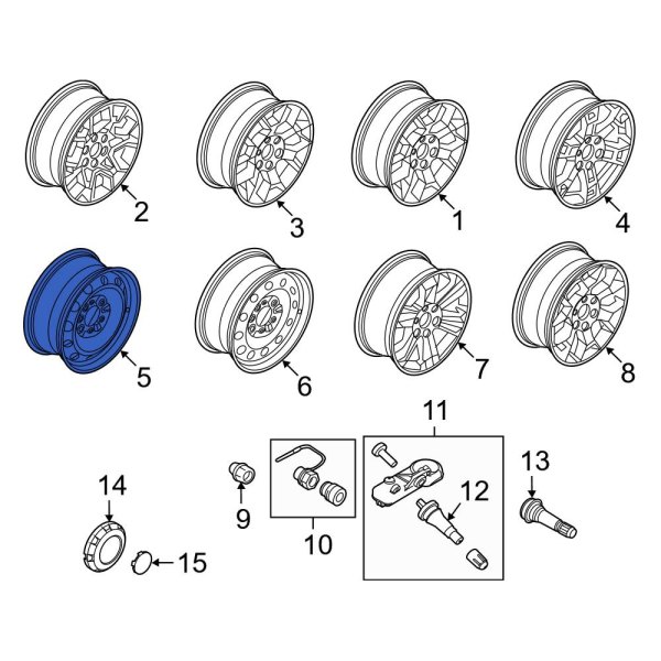 Ford OE ML3Z1007CA - Wheel