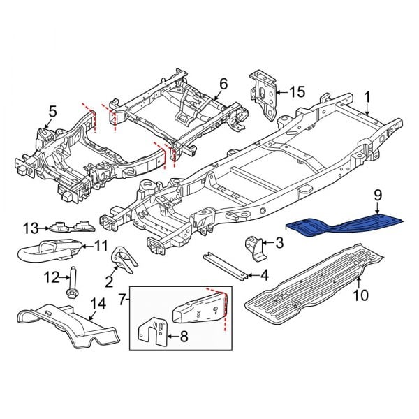 Ford OE FL3Z5D032E - Front Powertrain Skid Plate
