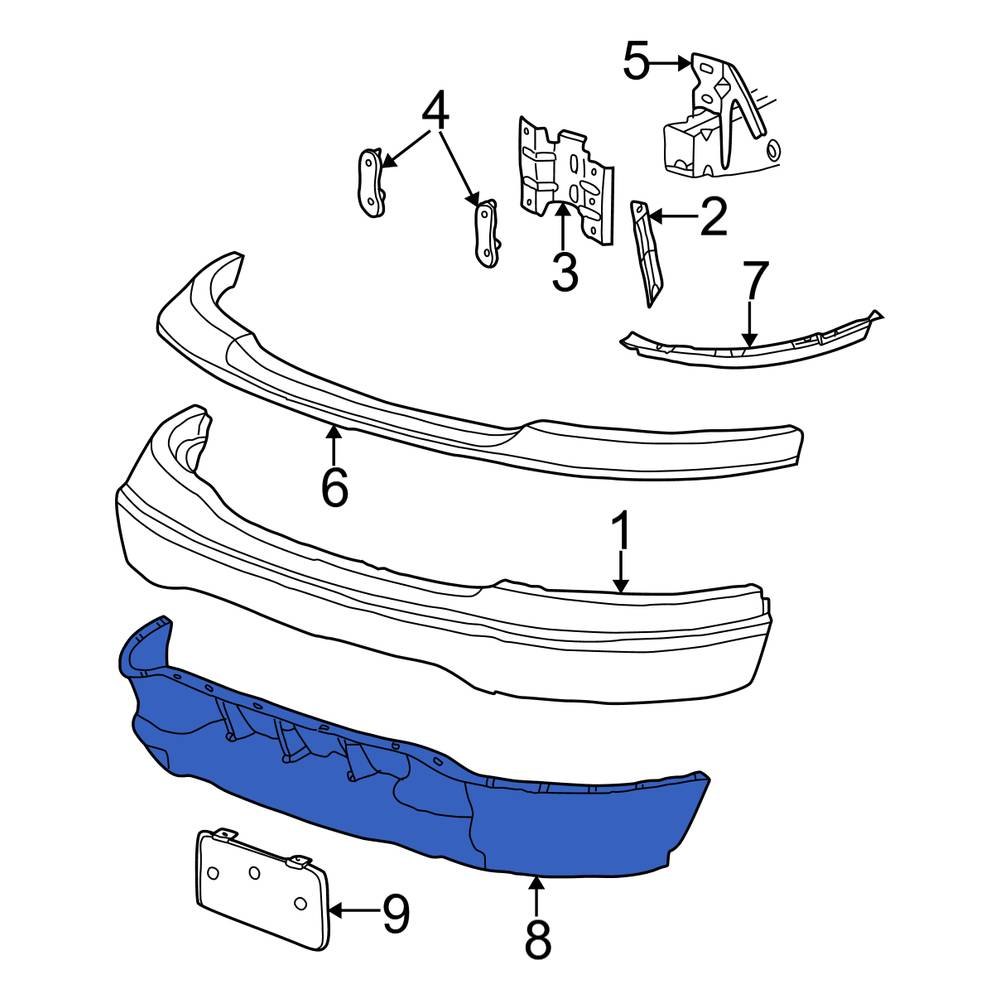 Ford OE XL3Z17626AA - Front Valance Panel