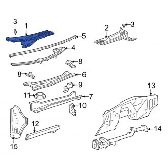 Ford F-150 Cowl Panels & Parts | Vent Grills — CARiD.com