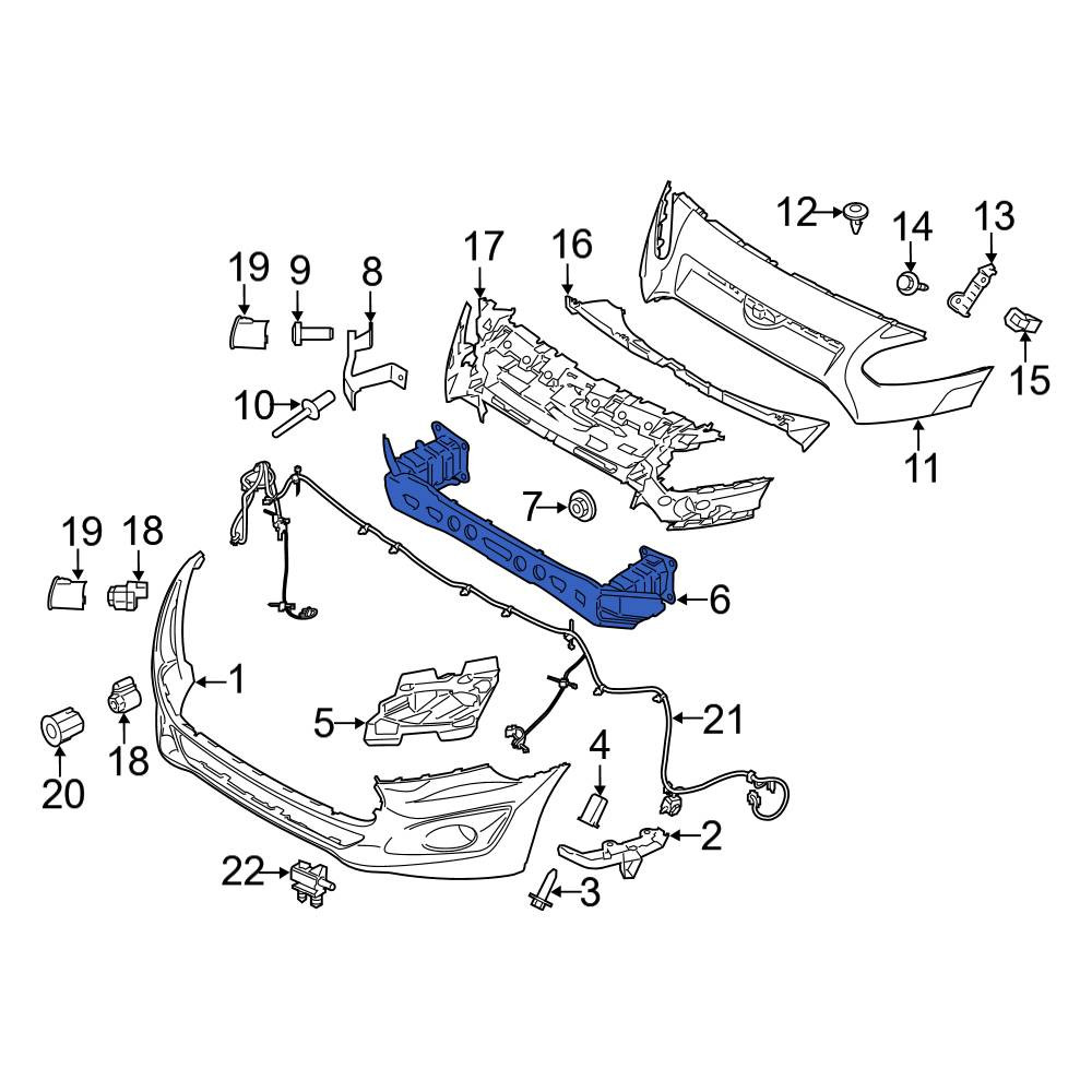 Ford OE KV6Z6110852D - Front Bumper Impact Bar