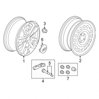 2018 Ford Transit Connect OEM Wheels - Original Steel & Alloy Wheels ...