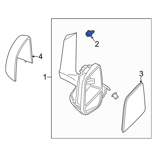 Ford OE W714231S300 - Rear Bumper Extension Cap Clip