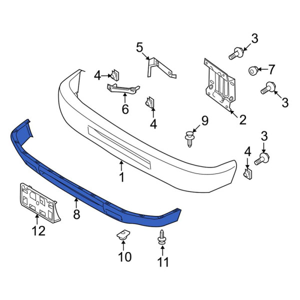 Ford OE LC2Z17626AA - Front Valance Panel