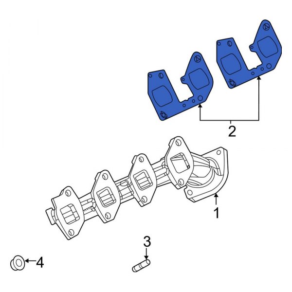 Ford OE BC3Z9448B - Exhaust Manifold Gasket