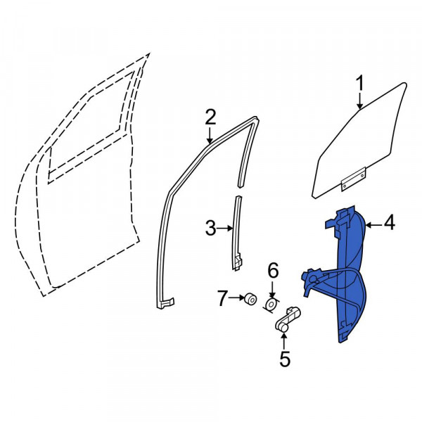 Ford OE 9C2Z1523201A - Left Window Regulator