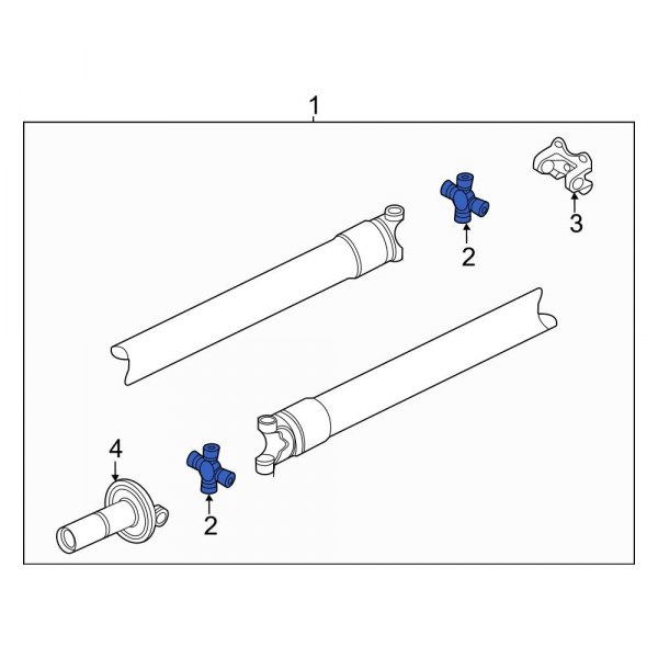 Ford OE BC3Z4635A - Rear Forward Universal Joint