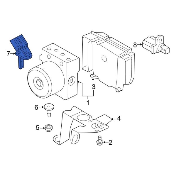 Ford OE LV6Z2C204A - Front ABS Wheel Speed Sensor