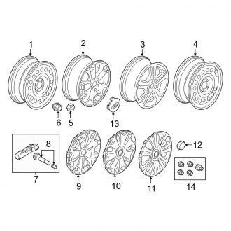 2020 Ford Transit Connect Replacement Factory Wheels & Rims | CARiD