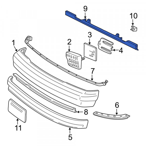 Ford OE 1C2Z17779AA - Front Stone Deflector