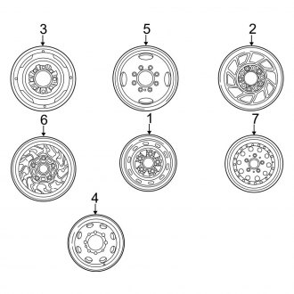 2003 Ford E-series Replacement Factory Wheels & Rims - CARiD.com