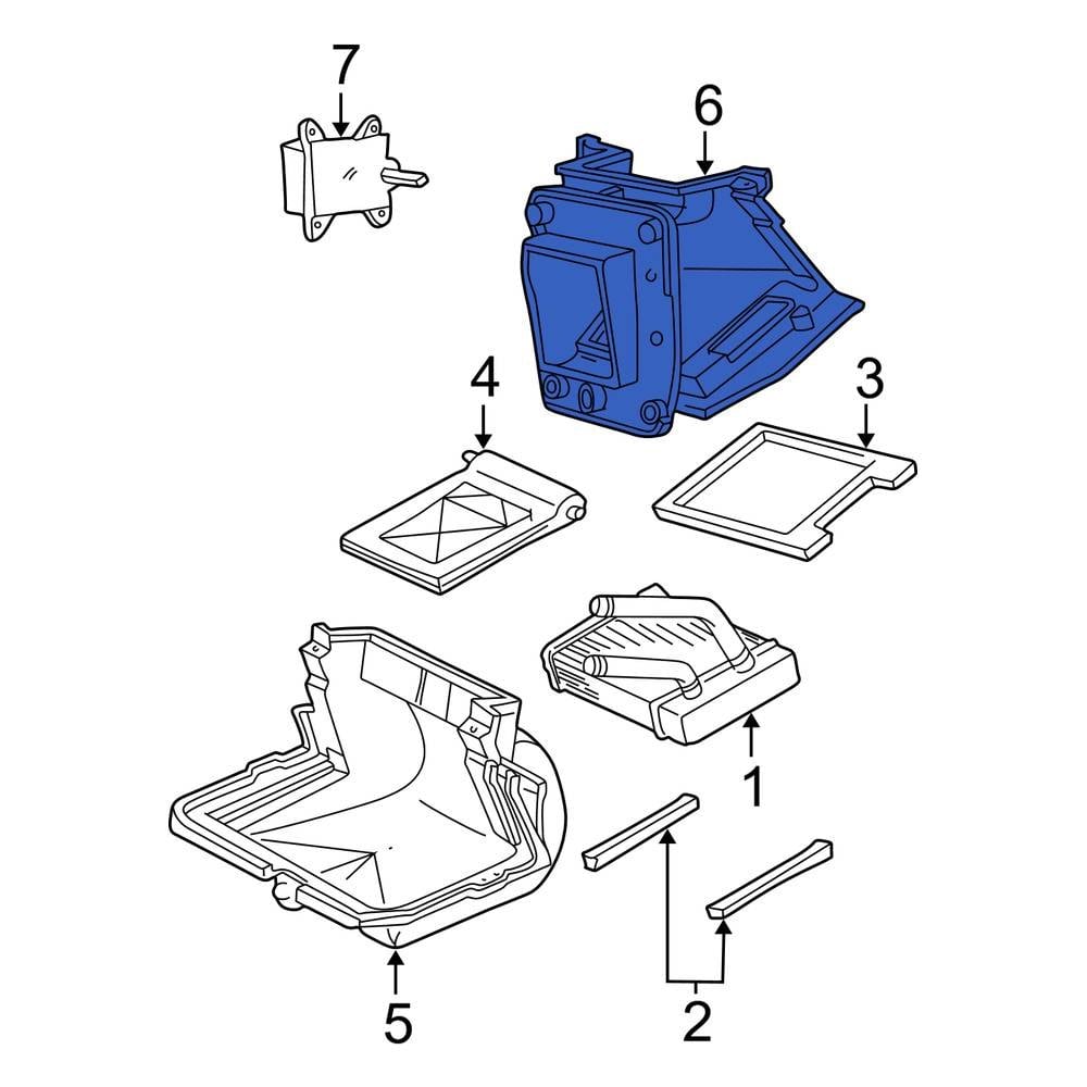 Ford OE XC2Z19E616AA - HVAC Blend Door Actuator