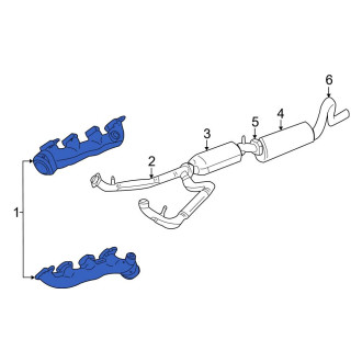Ford Excursion OEM Exhaust Parts - Systems, Tips, Pipes | CARiD