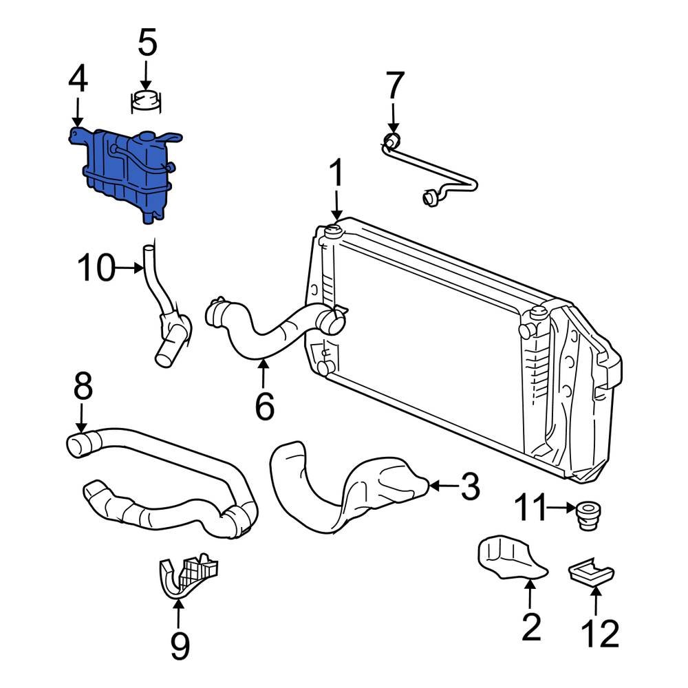 Ford OE 5L3Z8A080AA - Engine Coolant Reservoir