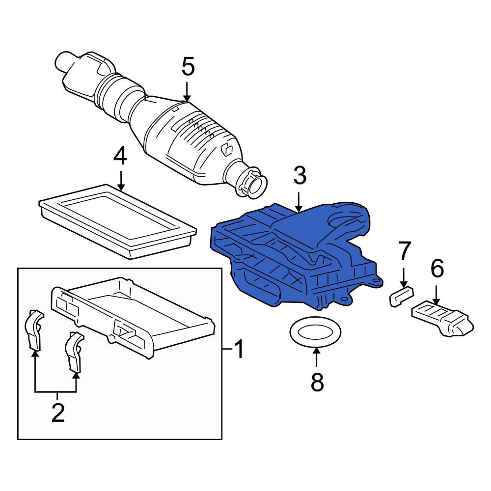 Ford OE 5L1Z9661AA - Air Filter Housing