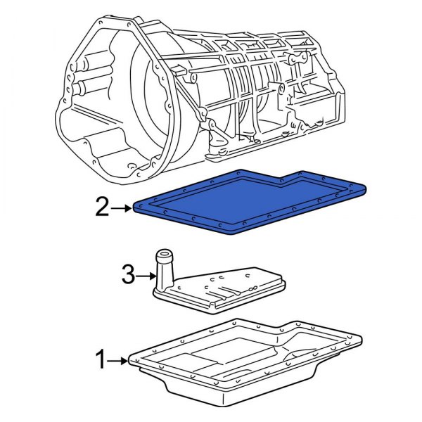 Ford OE F2VY7A191A - Transmission Oil Pan Gasket