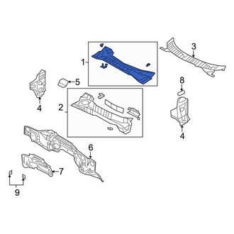 Ford Expedition Cowl Panels & Parts | Vent Grills — CARiD.com