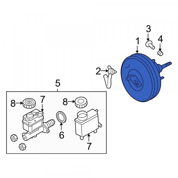 Ford OE DL3Z2005D - Power Brake Booster